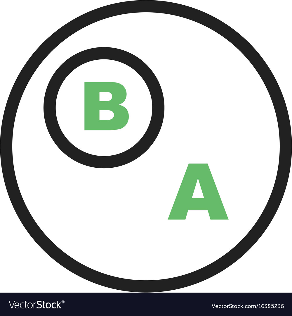 Subsets Royalty Free Vector Image - VectorStock