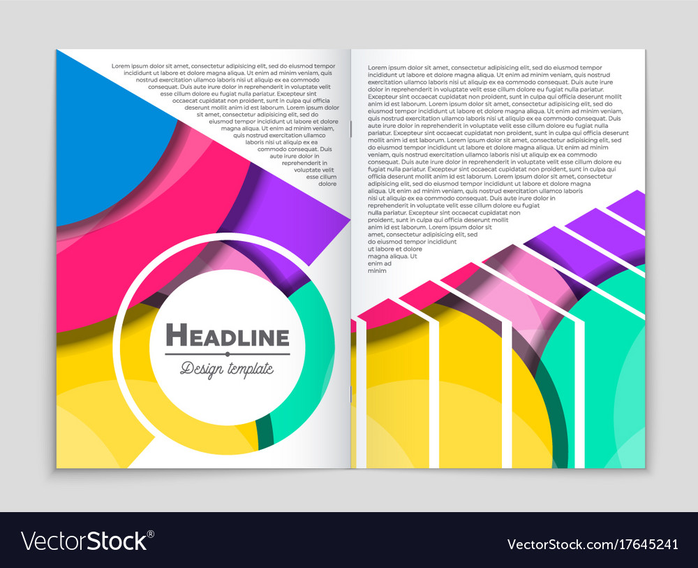 Abstract layout background set for art Royalty Free Vector