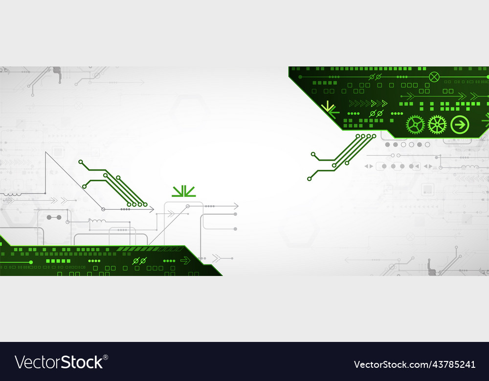 Abstract technology concept high computer color Vector Image