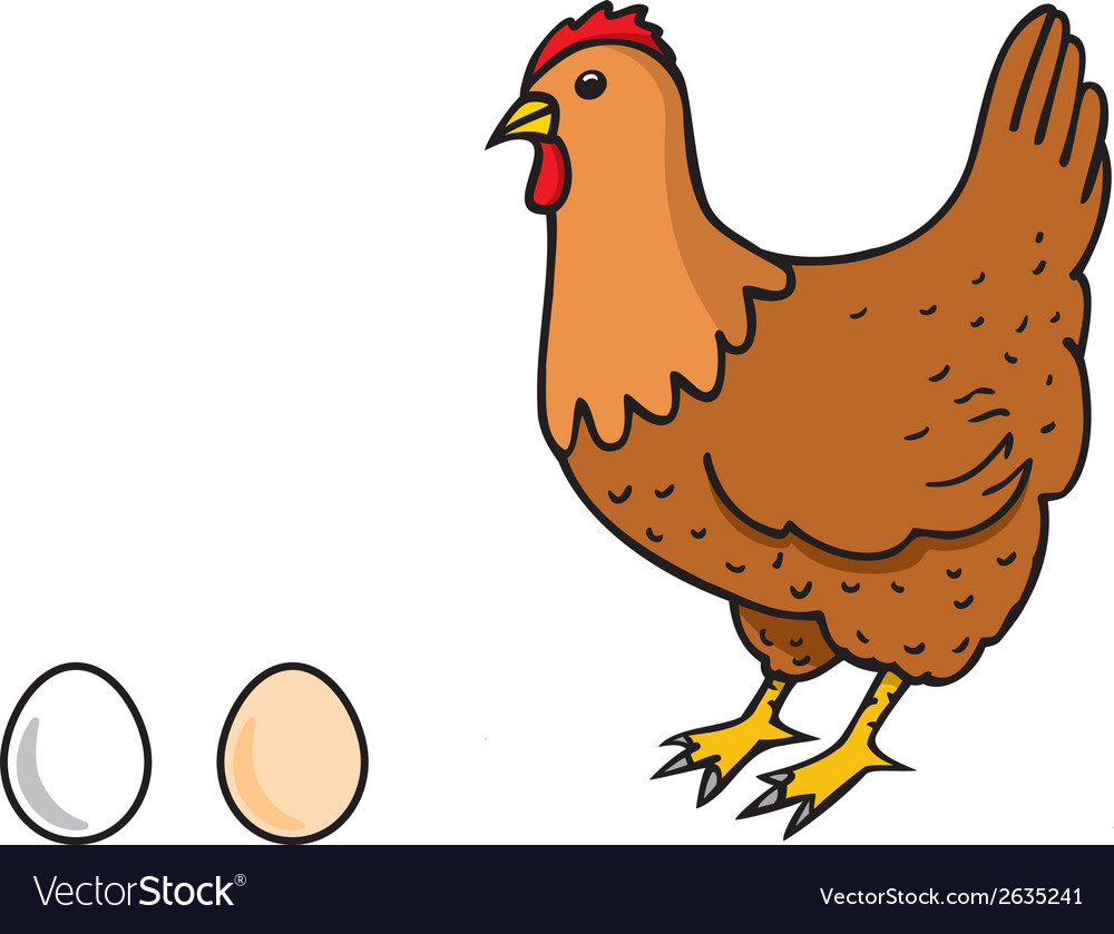 Hen Royalty Free Vector Image - VectorStock