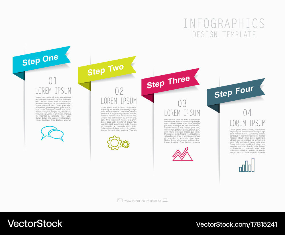 Infographic template can be used for workflow Vector Image