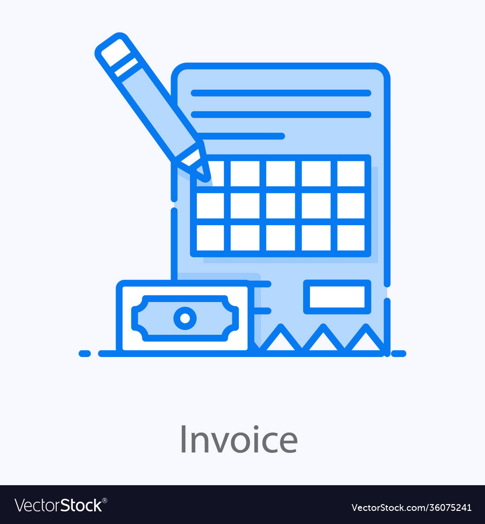 Invoice Royalty Free Vector Image - VectorStock