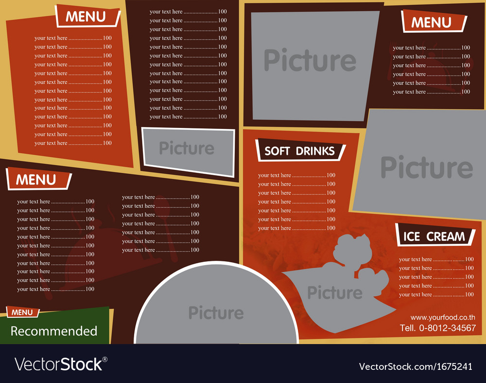 Menu background Royalty Free Vector Image - VectorStock
