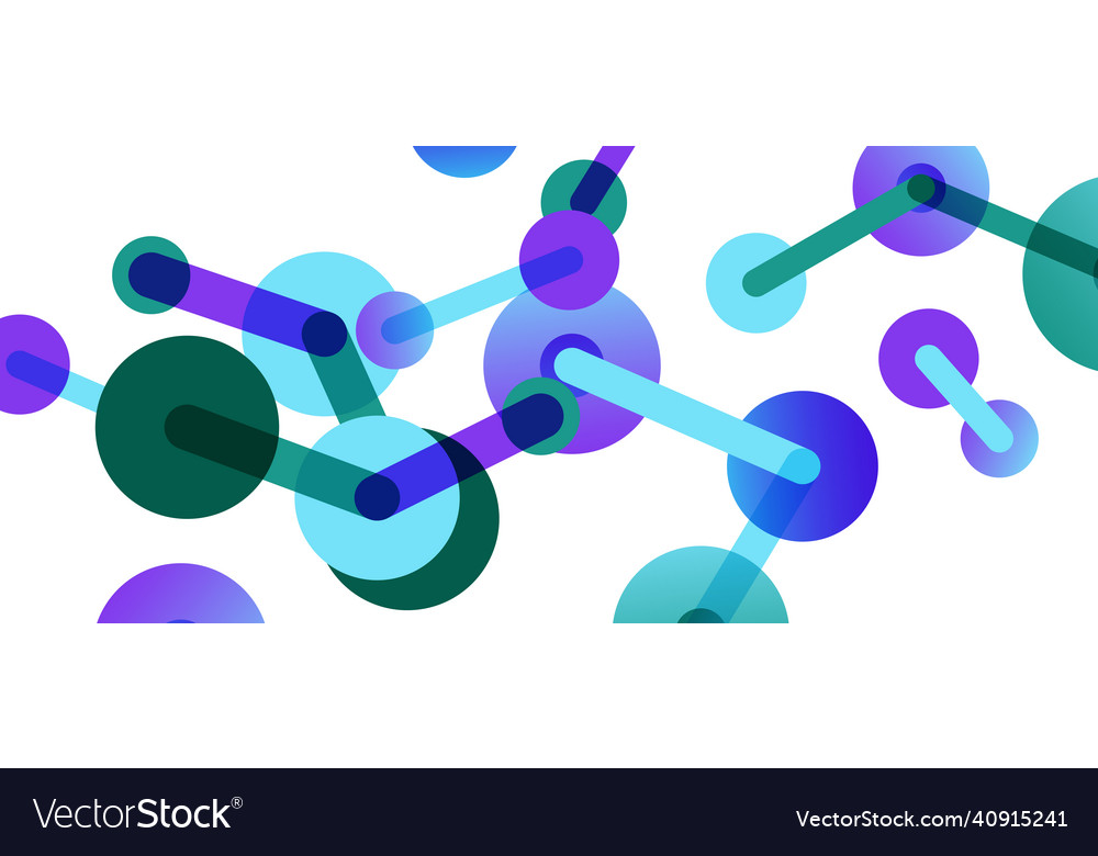 Network Concept Abstract Background Dots Vector Image