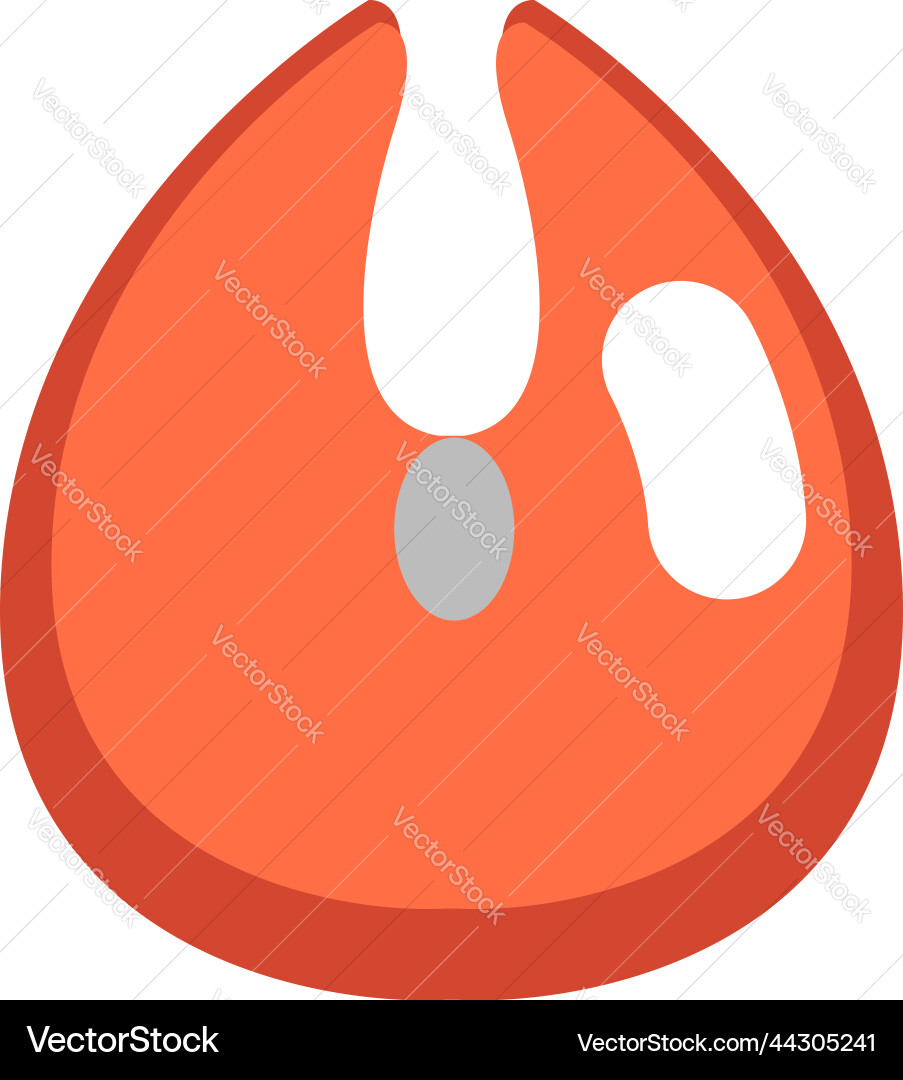 Slice of fish on a white background Royalty Free Vector