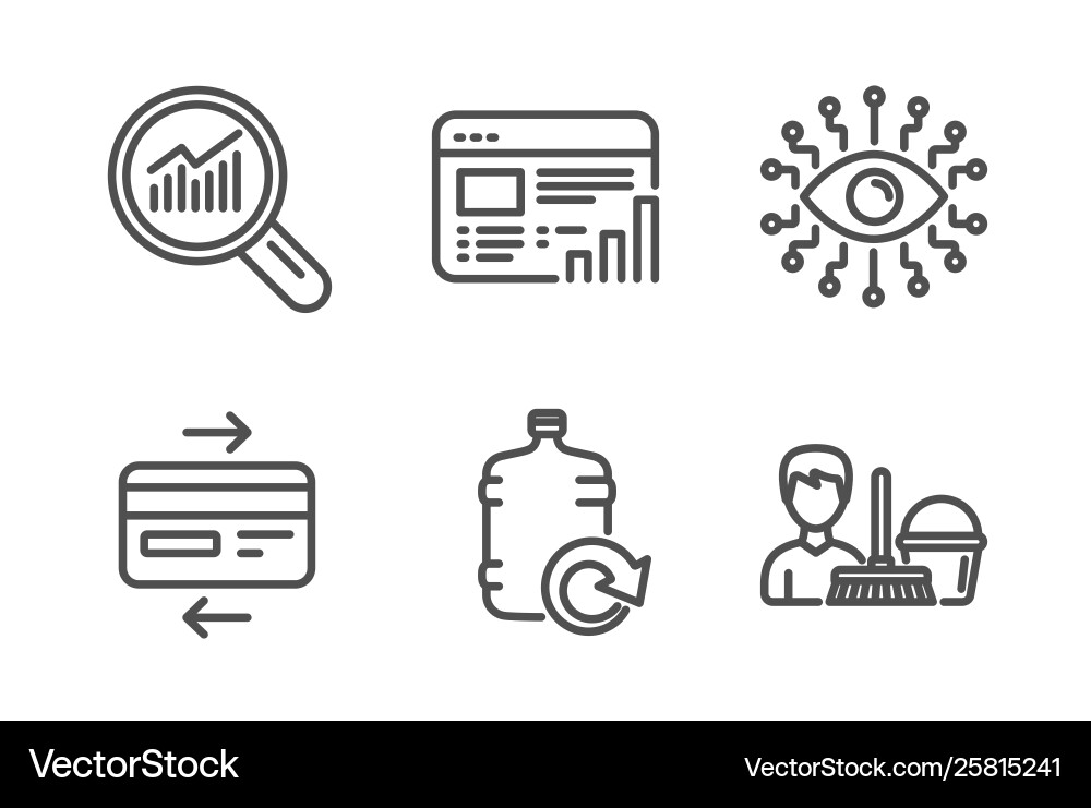 Web report data analysis and artificial Royalty Free Vector
