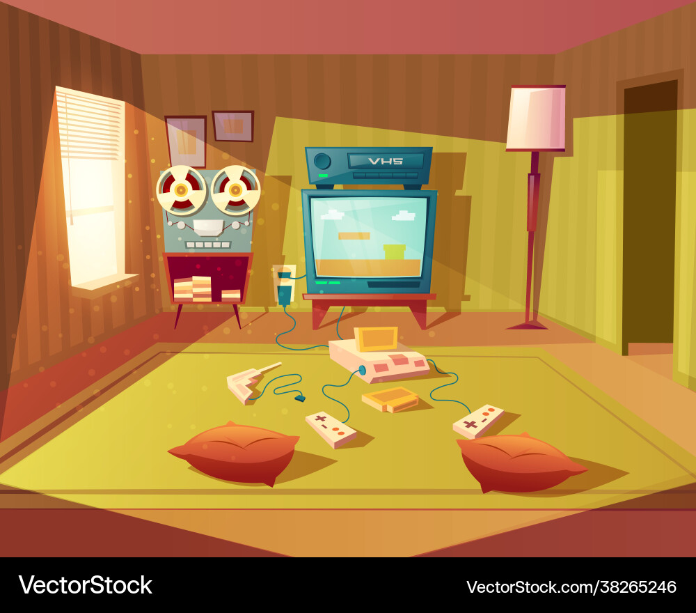 Cartoon interior playroom for children Royalty Free Vector