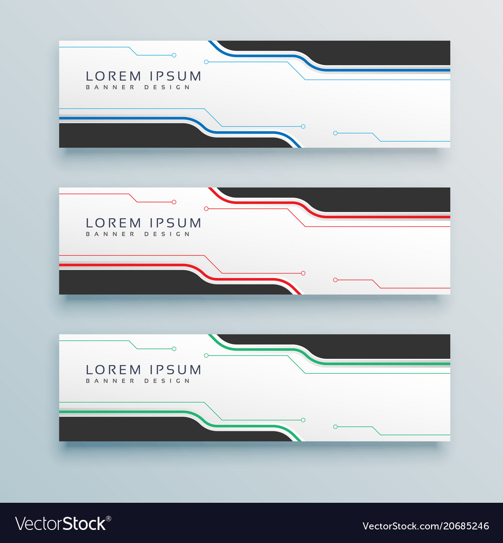 Color headers Royalty Free Vector Image - VectorStock