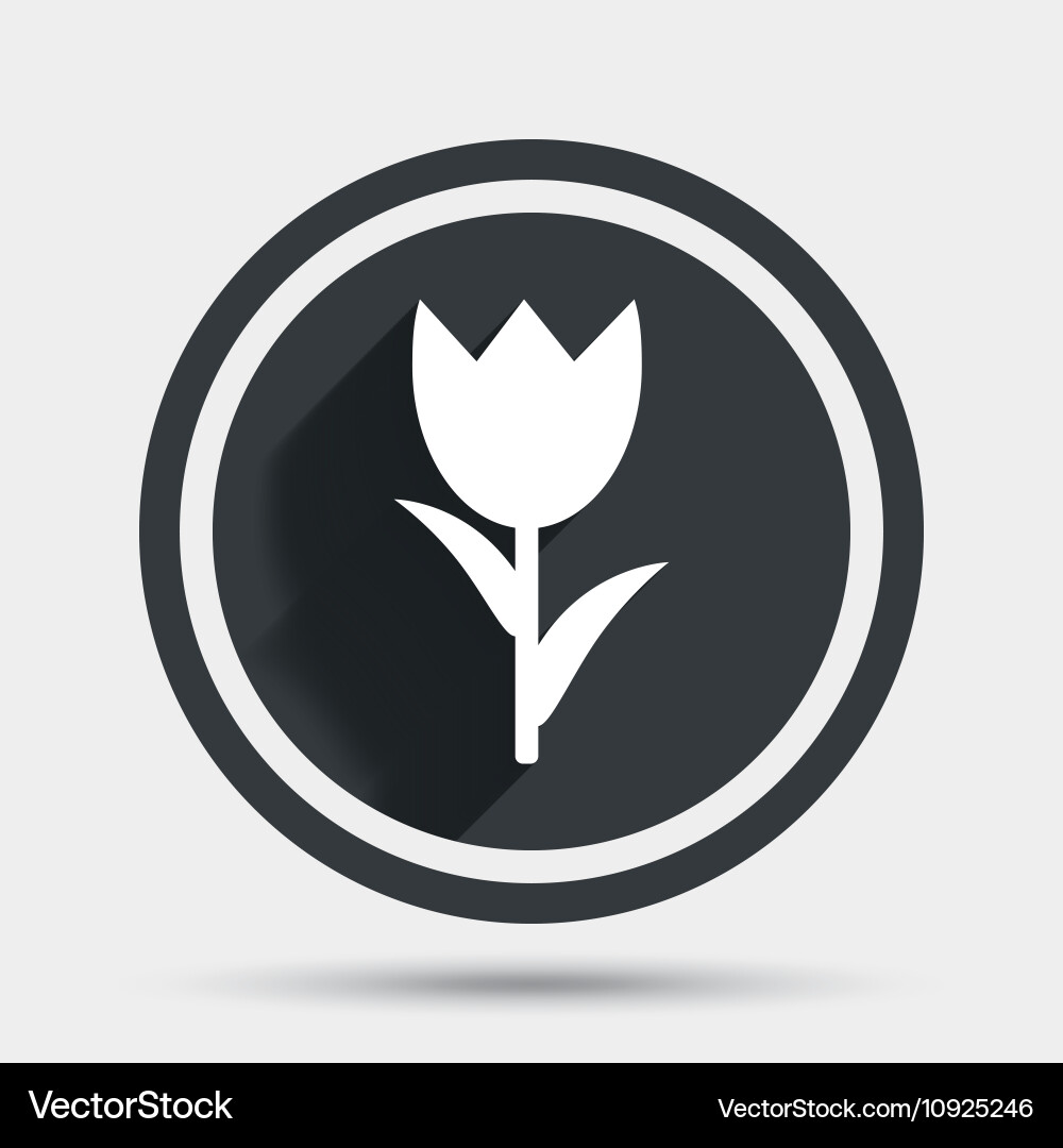 Flower sign icon rose symbol Royalty Free Vector Image