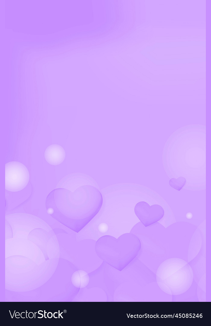 Heart bubble pattern purple background Royalty Free Vector