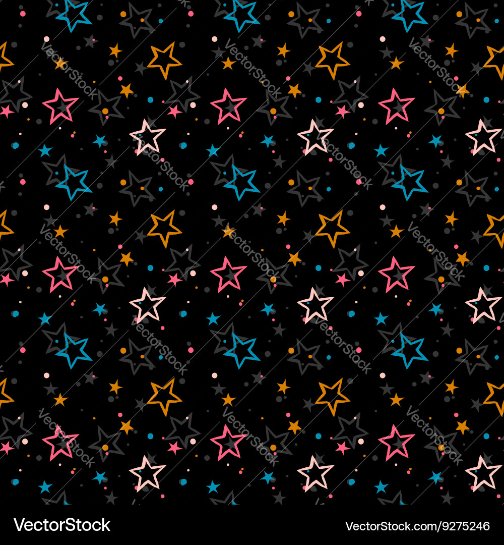 Pattern with stars Royalty Free Vector Image - VectorStock