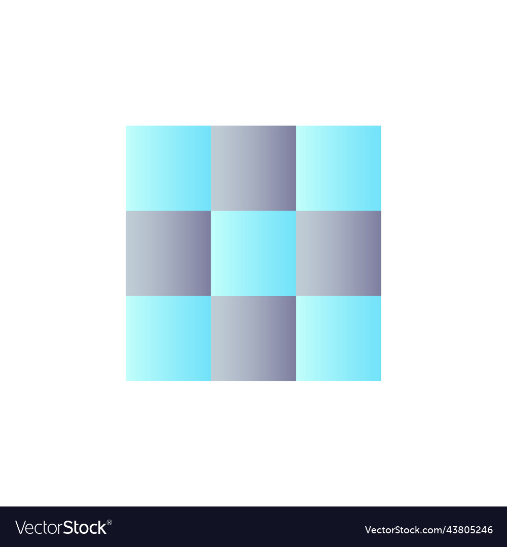 Rule of thirds grid flat gradient color ui icon Vector Image