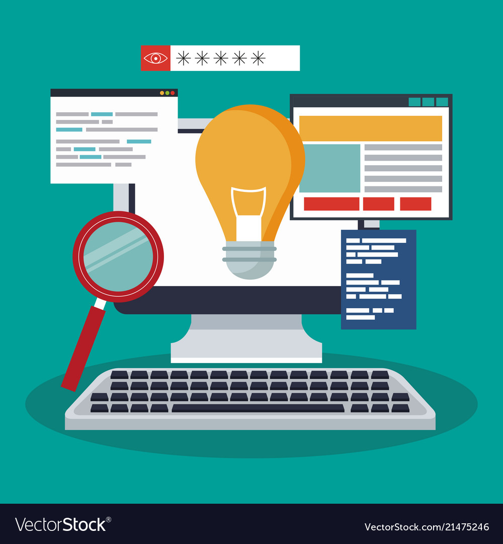 Software and programming Royalty Free Vector Image