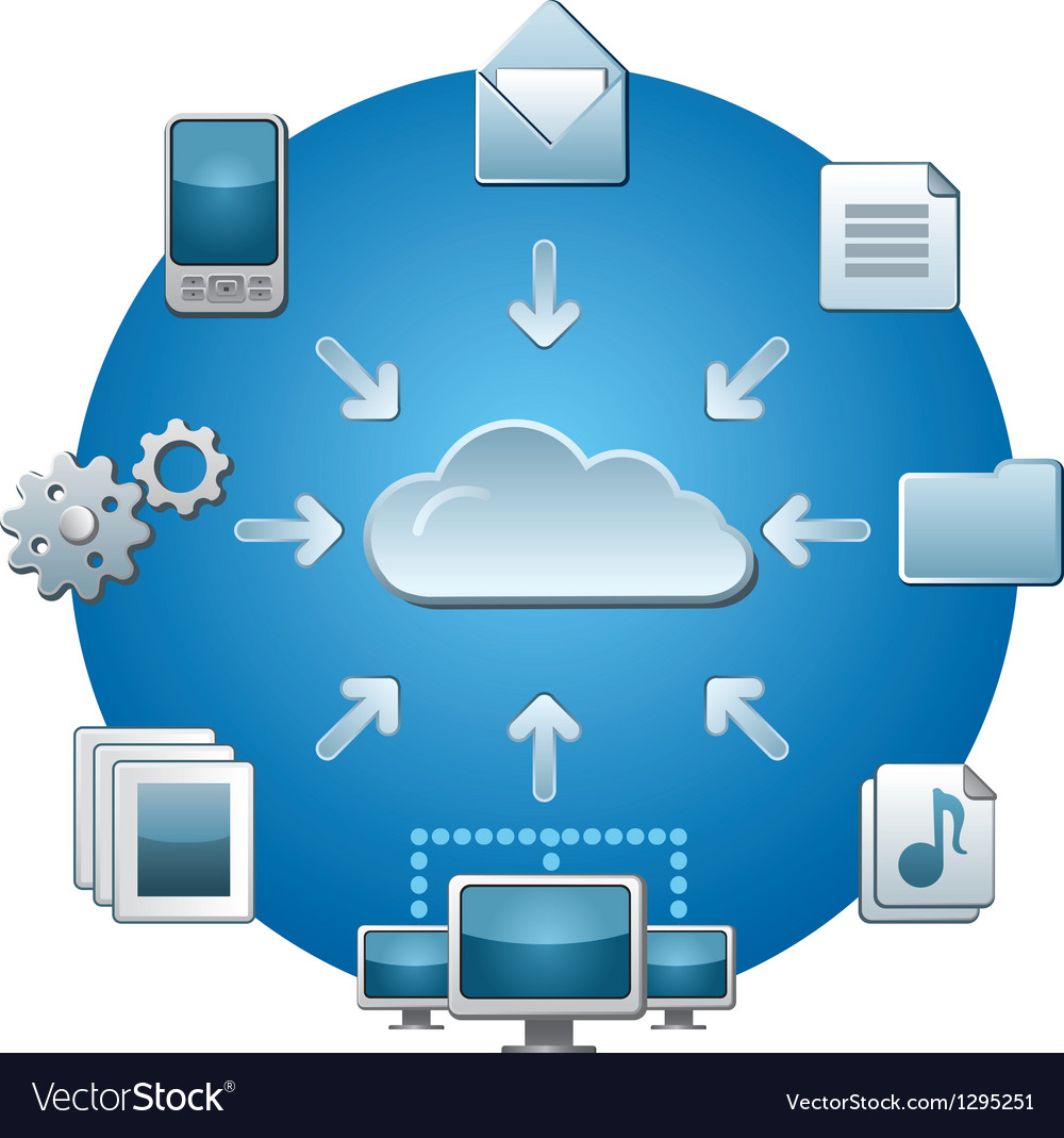 Cloud icon set Royalty Free Vector Image - VectorStock