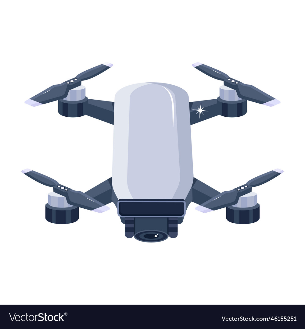 Drone camera Royalty Free Vector Image - VectorStock