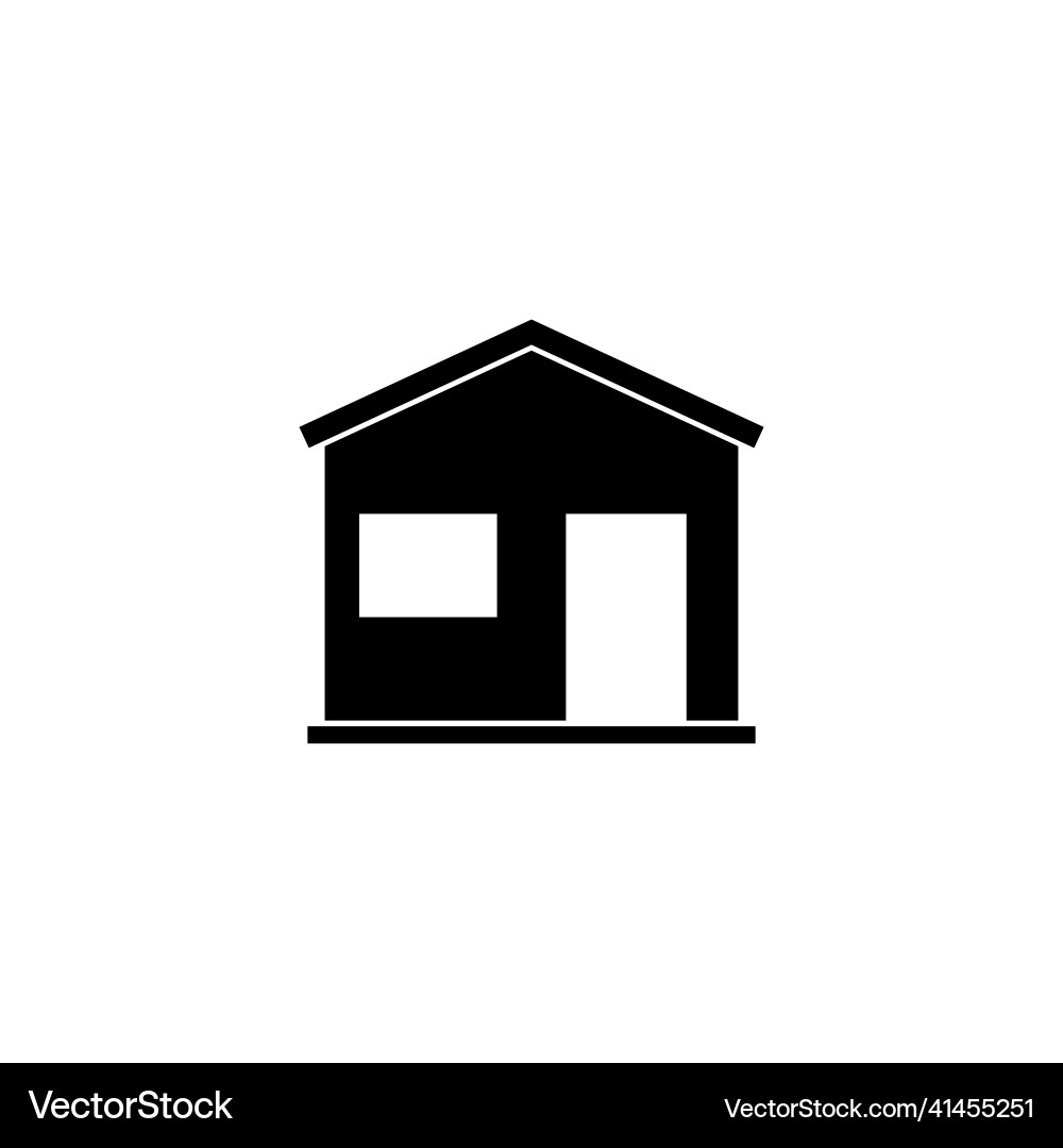 Home residential place symbol stock web Royalty Free Vector