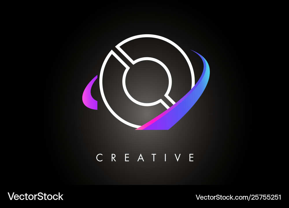 O trendy modern letter logo design monogram Vector Image