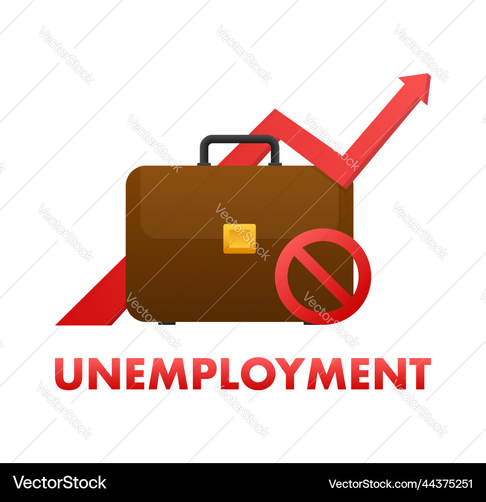 Unemployment Protection Icon Royalty Free Vector Image