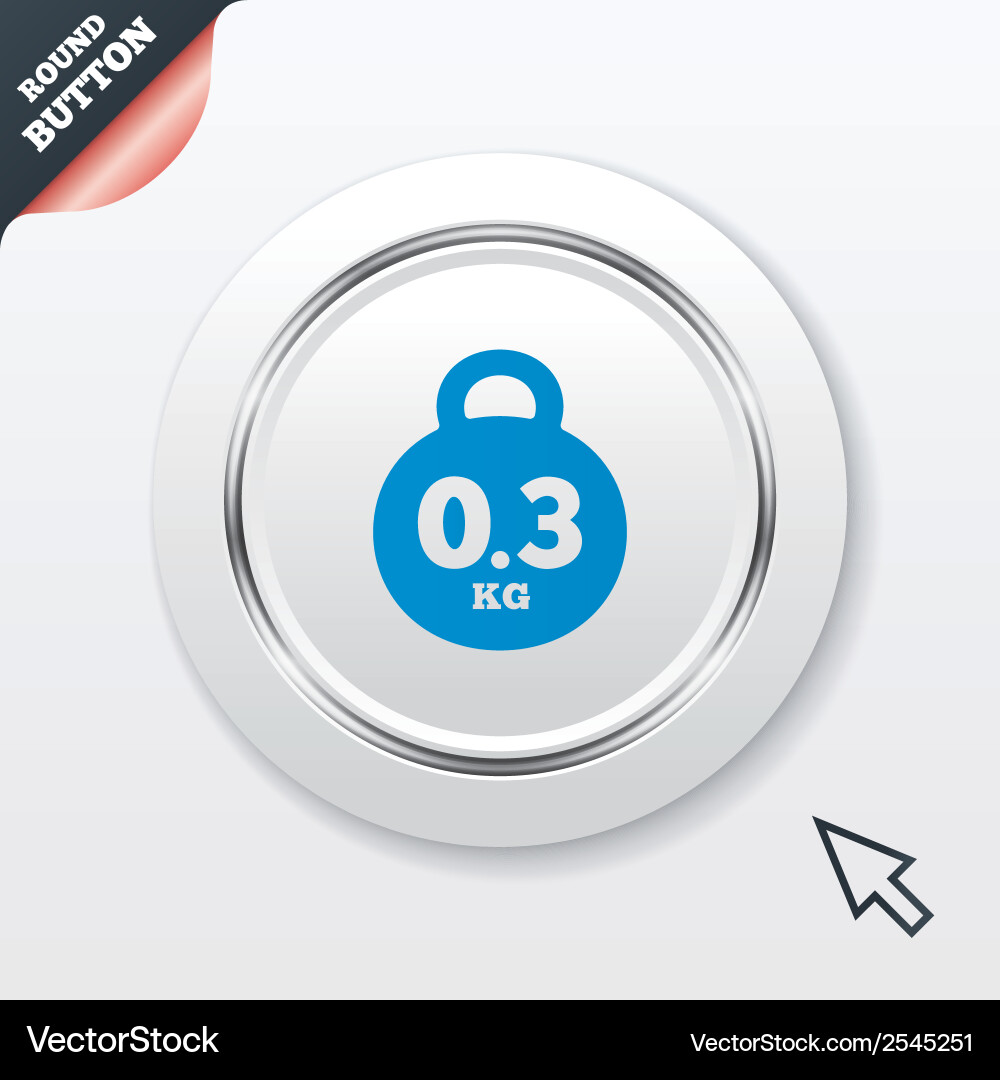 Weight sign icon 03 kilogram kg mail Royalty Free Vector