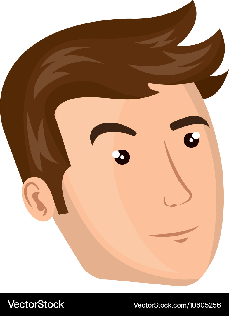 Avatar man cartoon Royalty Free Vector Image - VectorStock