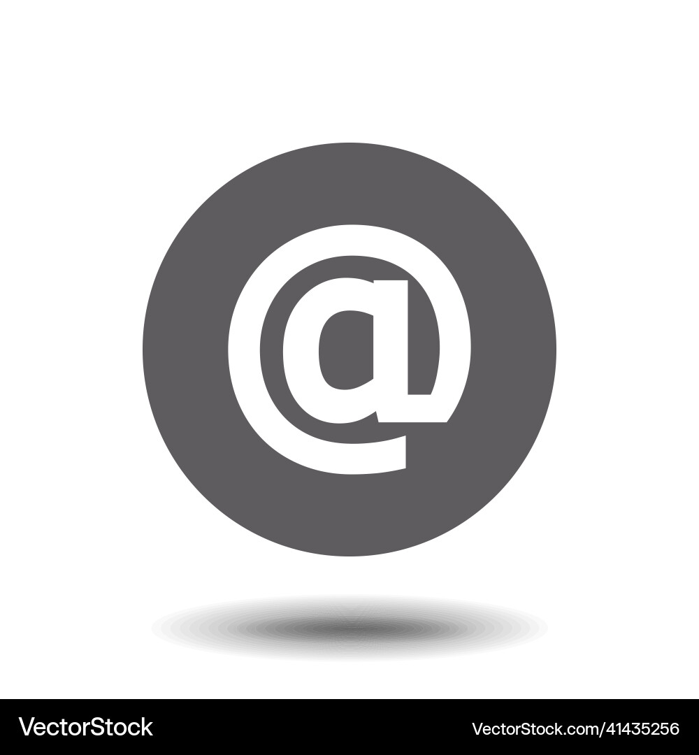 Mail icon in trendy flat style isolated on grey Vector Image