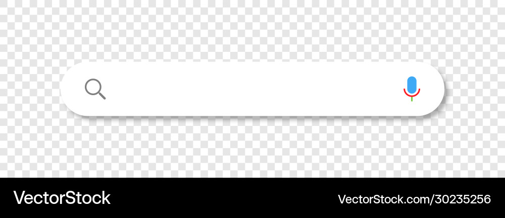 Search here bar for ui bar icons Royalty Free Vector Image