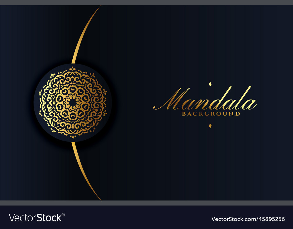 Traditional mandala pattern background with Vector Image