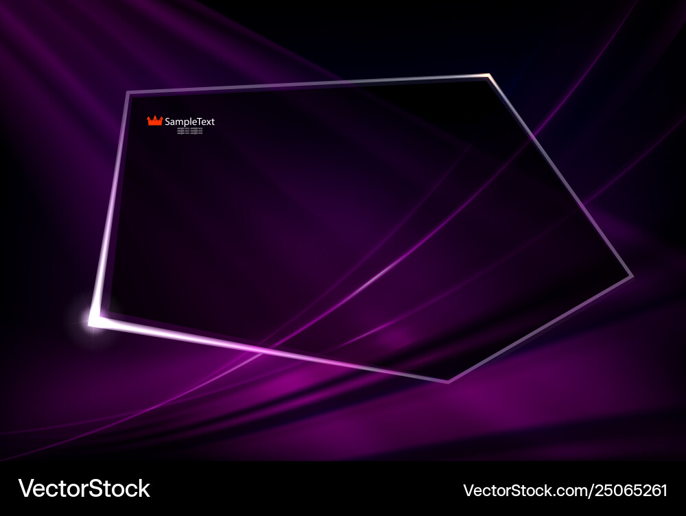 Abstract dark purple design with shiny lines Vector Image
