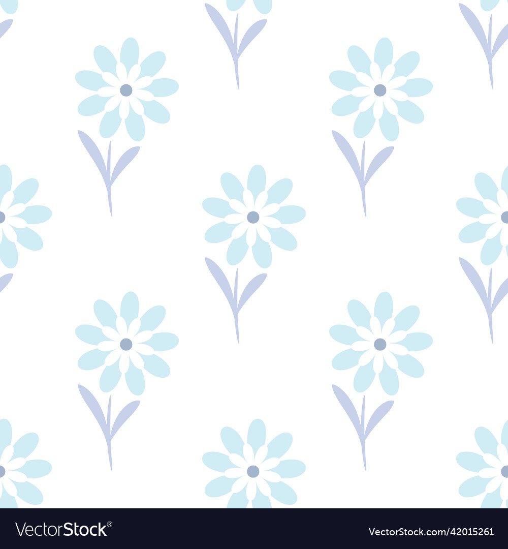 Floral pattern flower seamless repeat pattern Vector Image