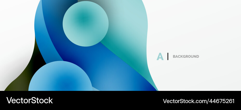 Flowing geometric shapes minimalist abstract Vector Image