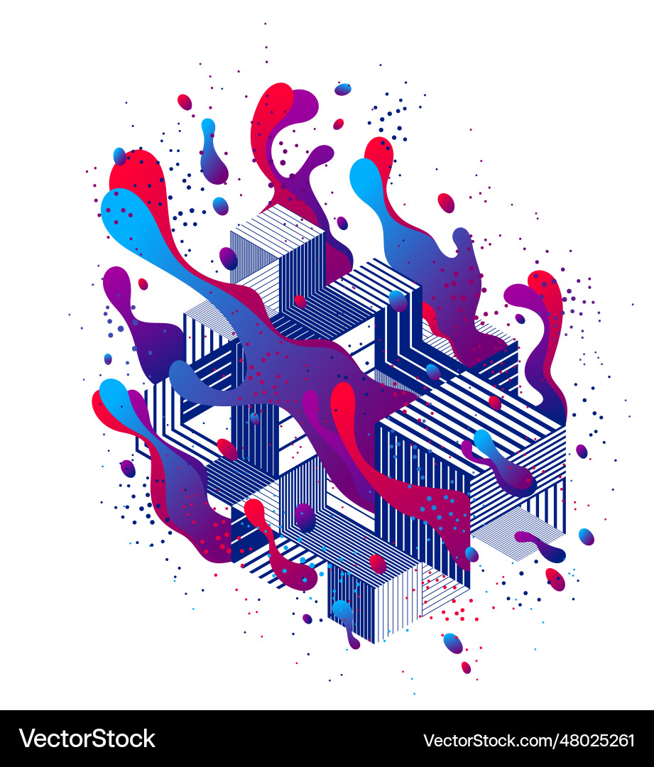 Fluids colorful liquid shapes in motion Royalty Free Vector