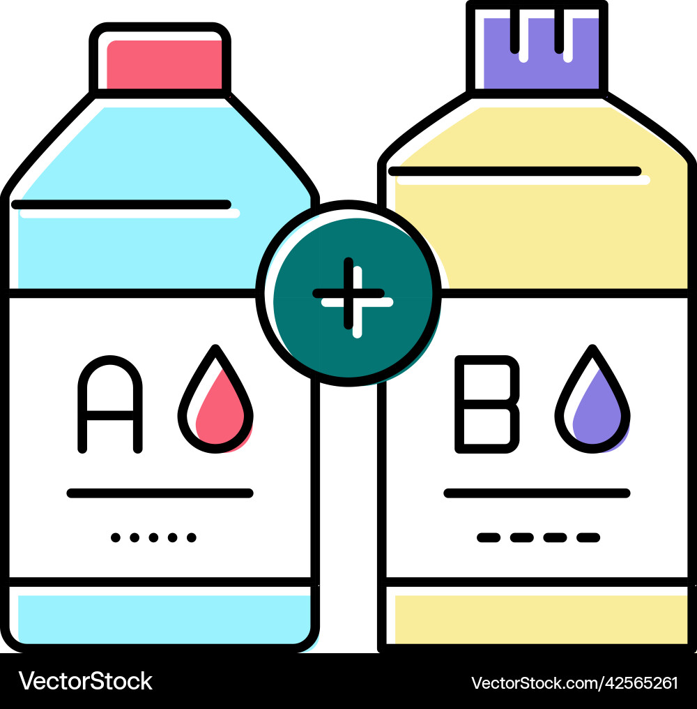 Liquid resin art color icon Royalty Free Vector Image