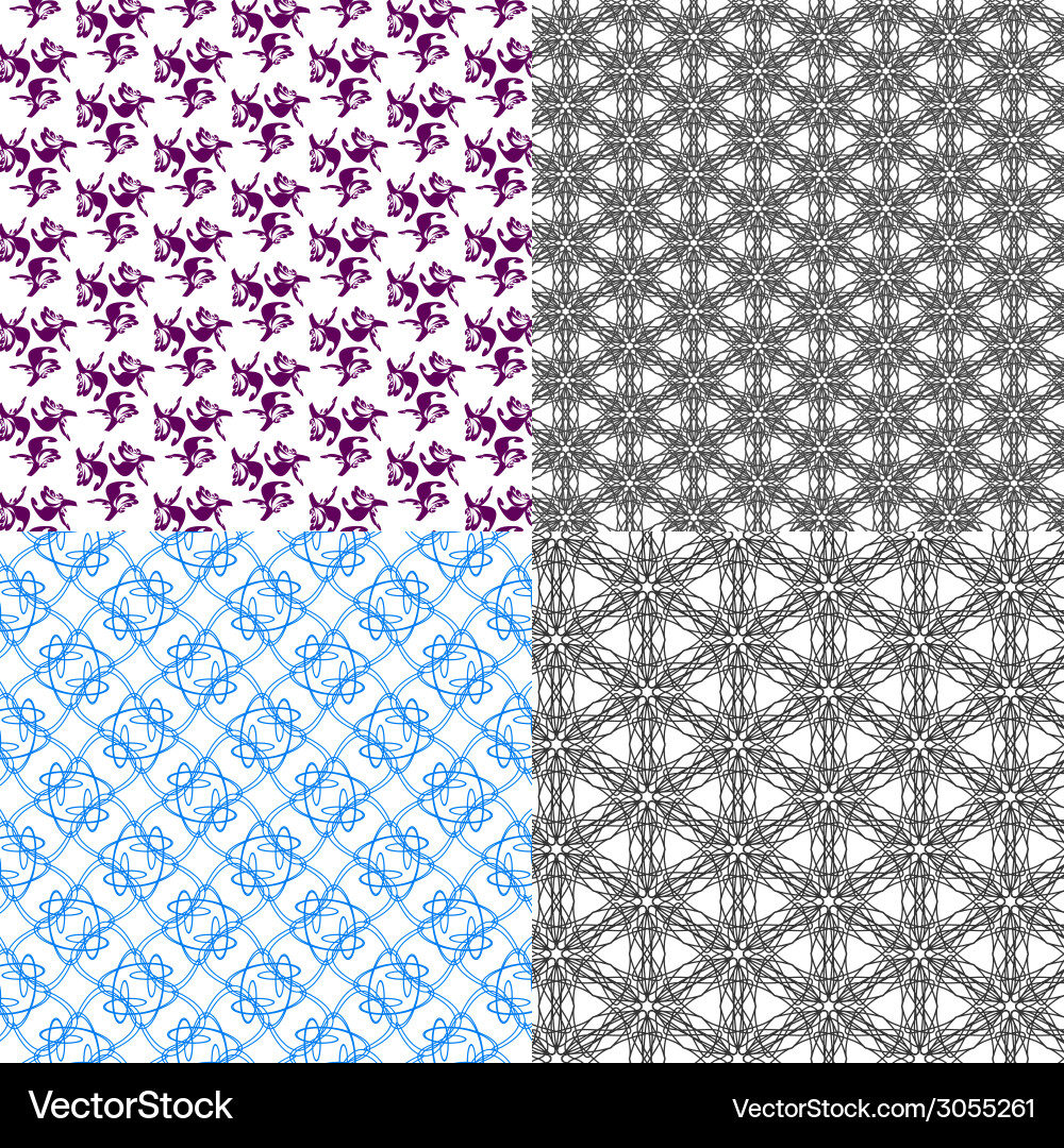 Set of geometric pattern in op art design Vector Image