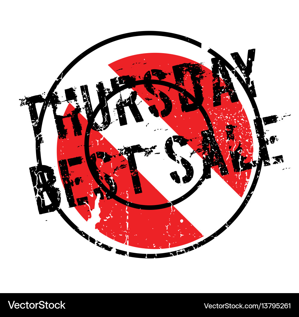 Thursday best sale rubber stamp Royalty Free Vector Image