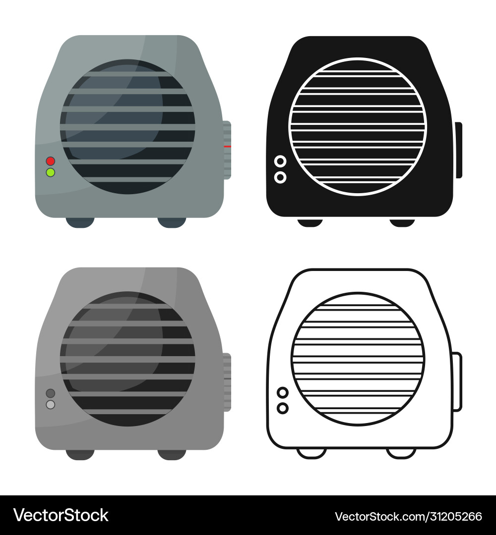 Design heater and thermal logo graphic Royalty Free Vector