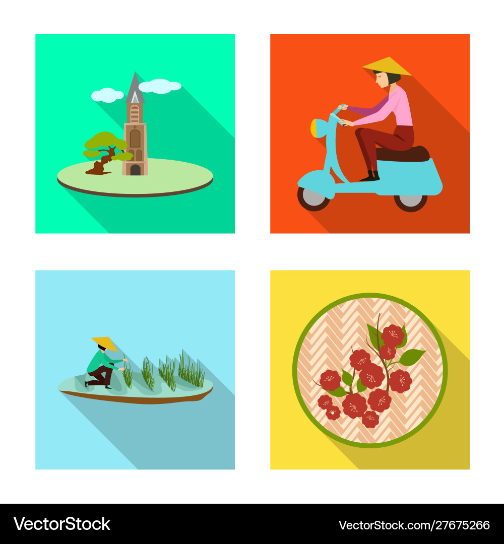 Design vietnam and traditional icon Royalty Free Vector