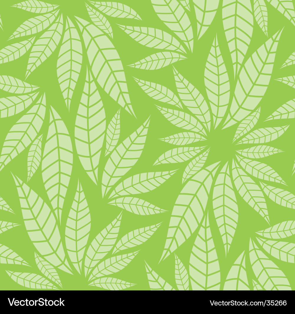 Elegant Leaf Pattern Royalty Free Vector Image