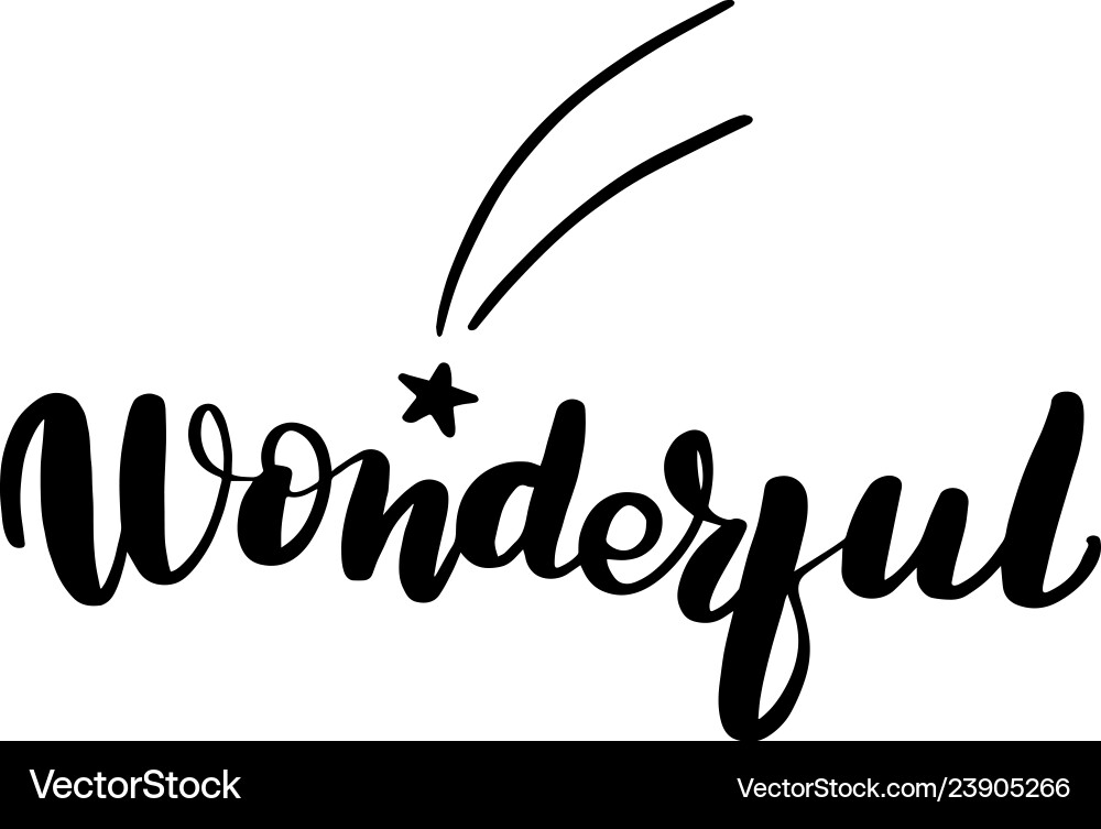 Inspirational handwritten brush lettering Vector Image