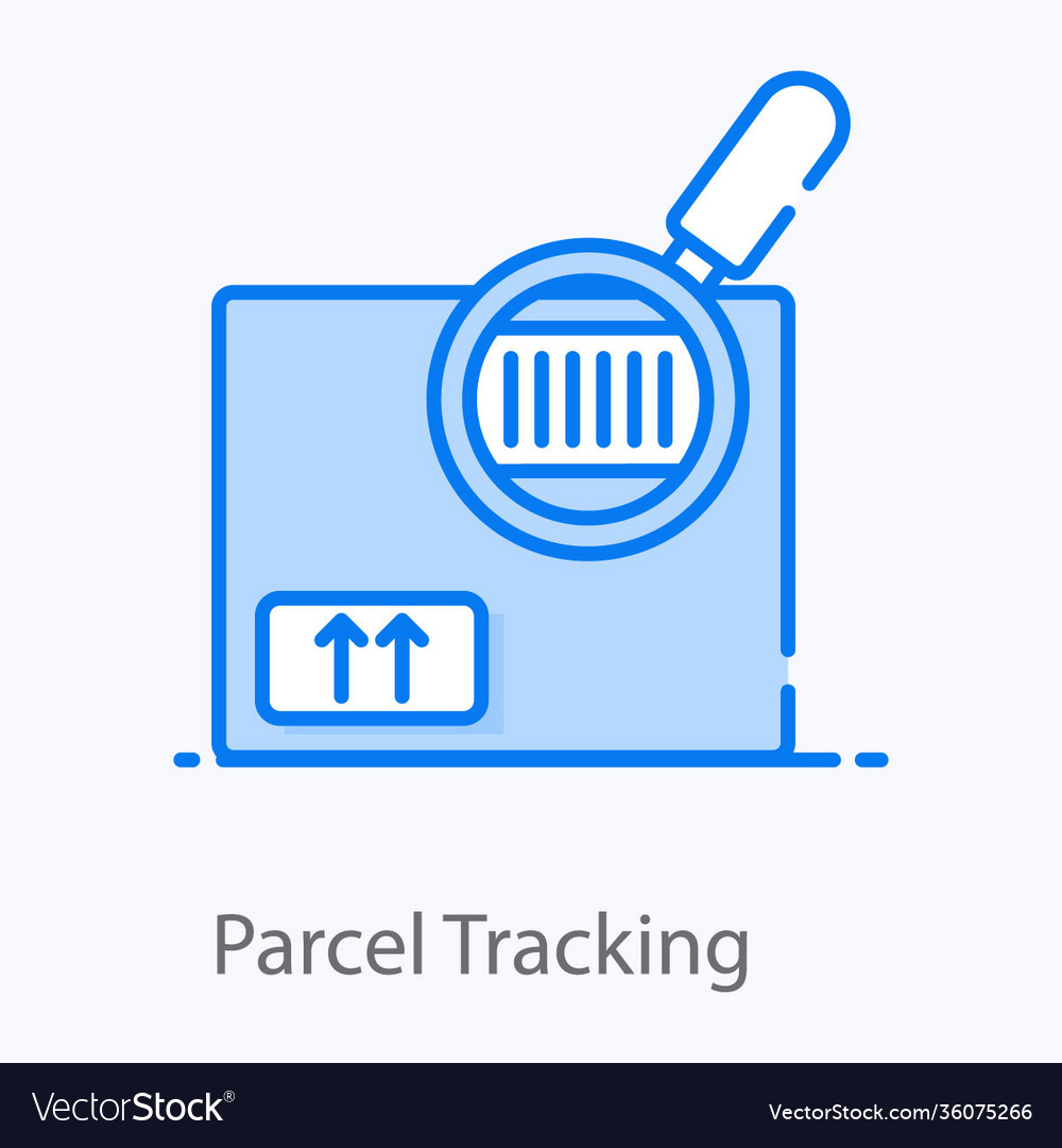 Parcel tracking Royalty Free Vector Image - VectorStock