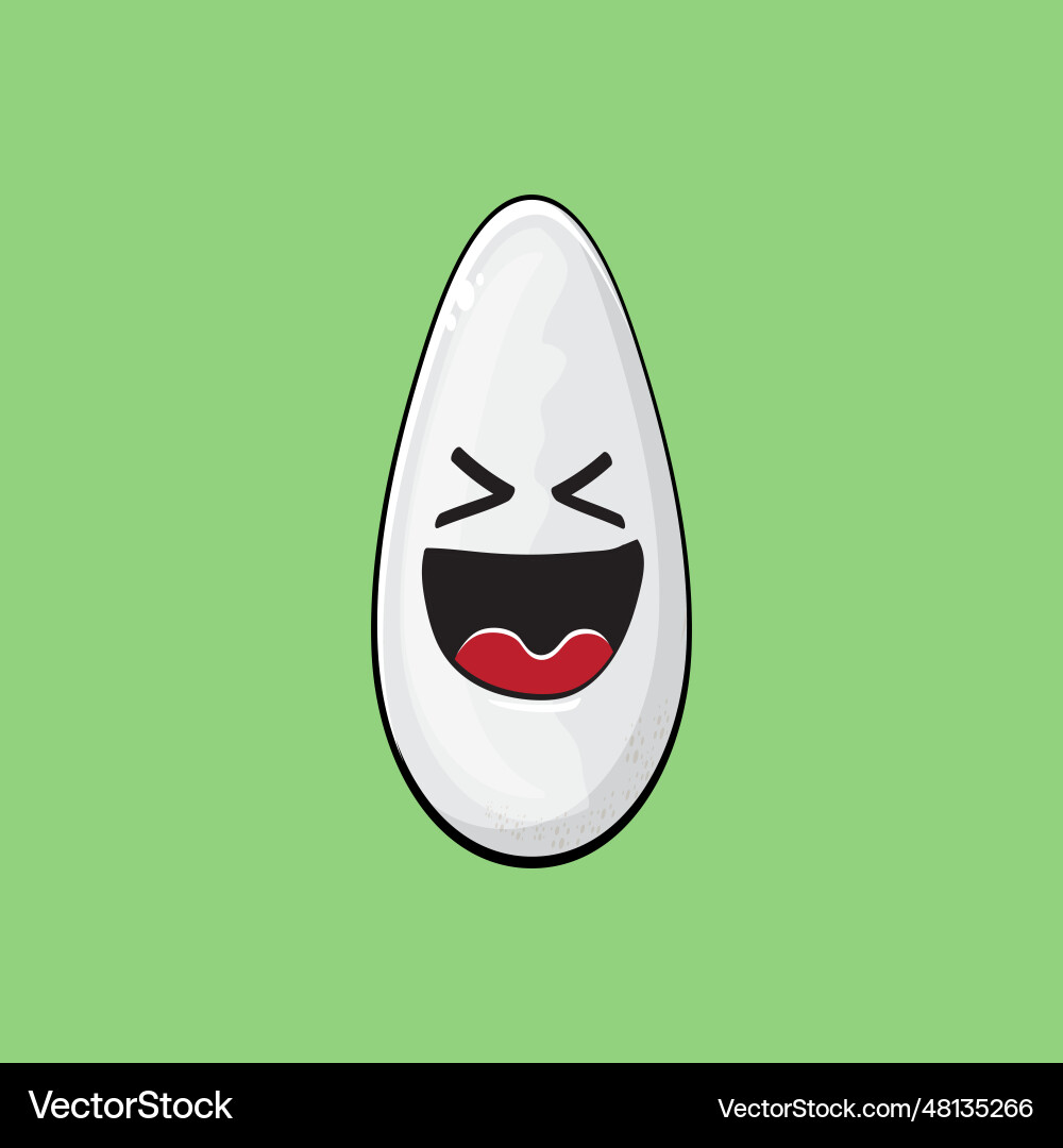 Rice character cartoon rice grain characters Vector Image