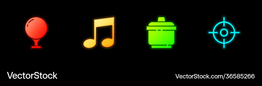 Set golf ball on tee music note tone cooking Vector Image