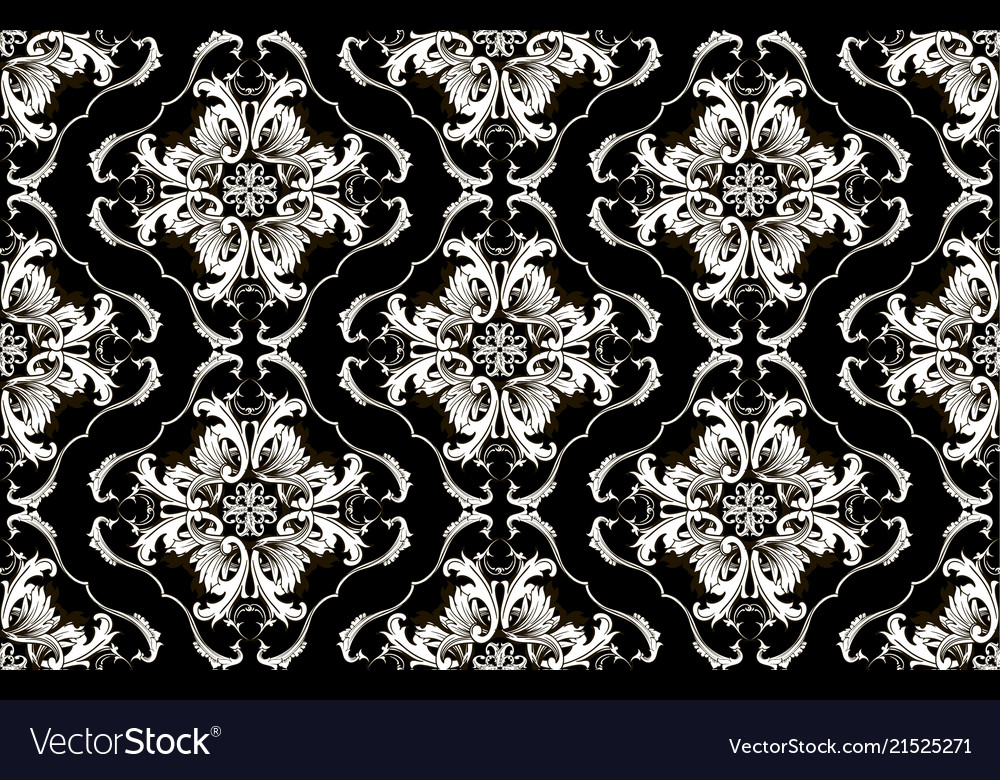 Baroque seamless pattern Royalty Free Vector Image