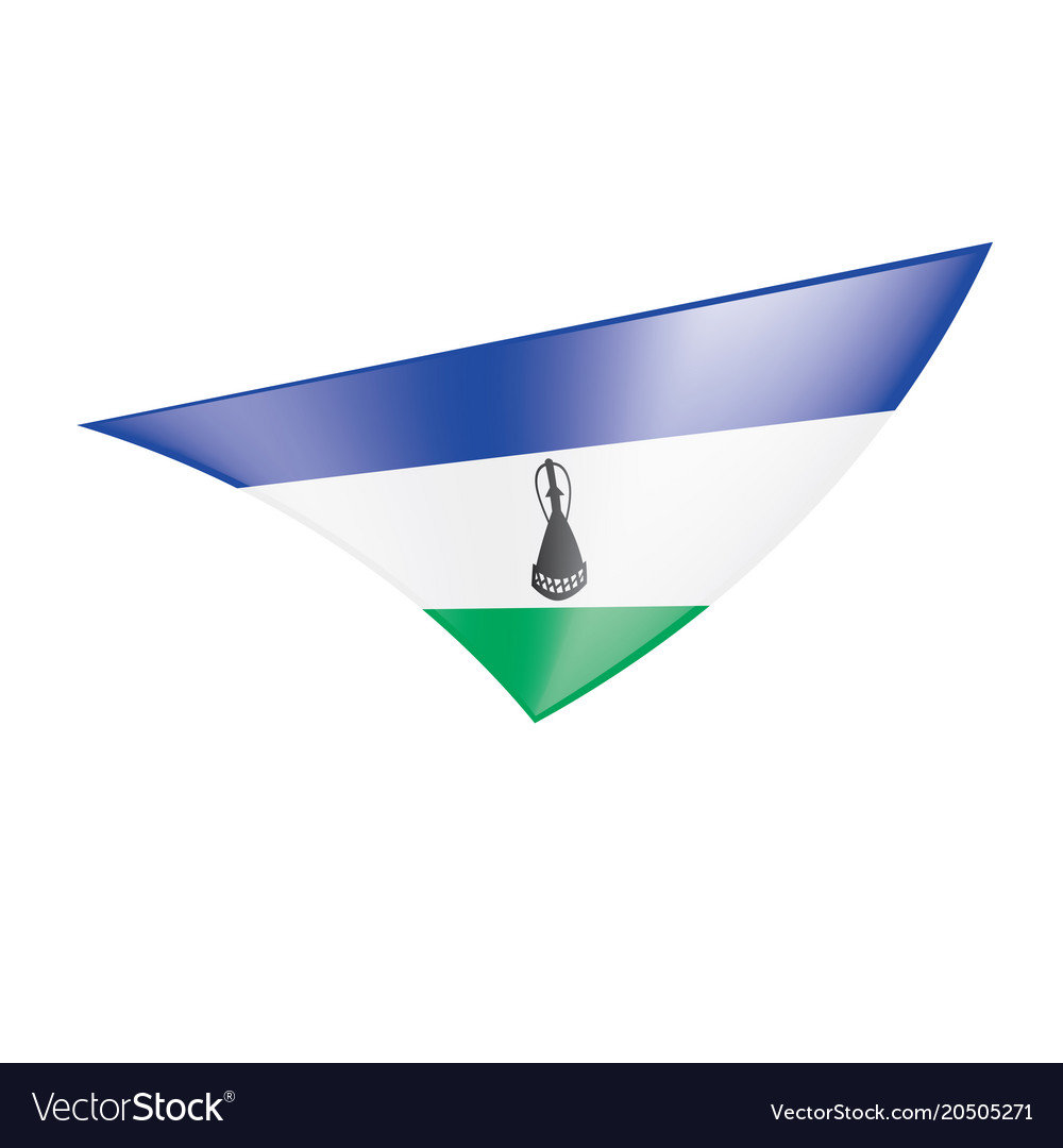 Lesotho flag Royalty Free Vector Image - VectorStock