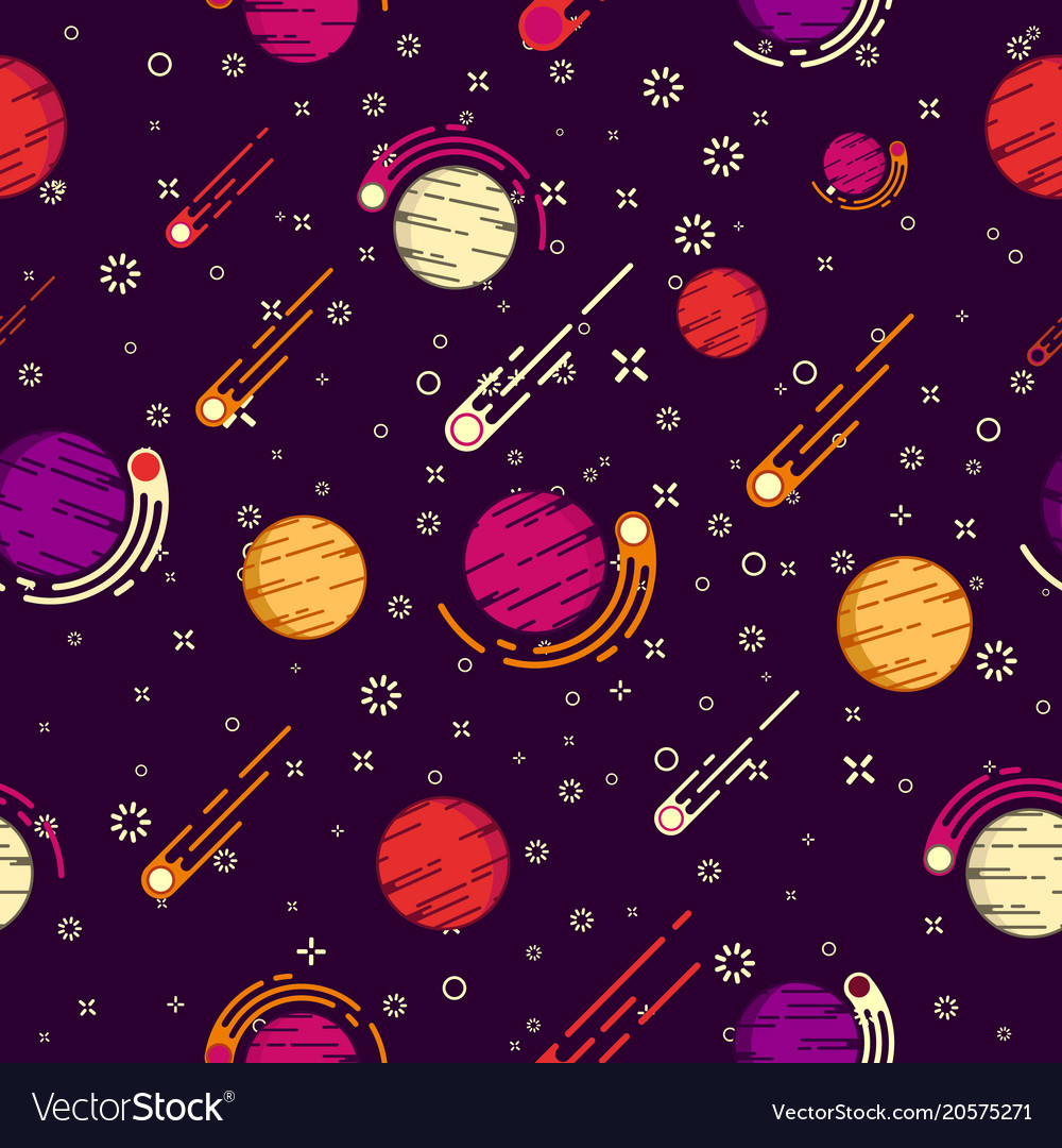 Lovely outer space planets Royalty Free Vector Image Lovely outer space planets Royalty Free Vector Image