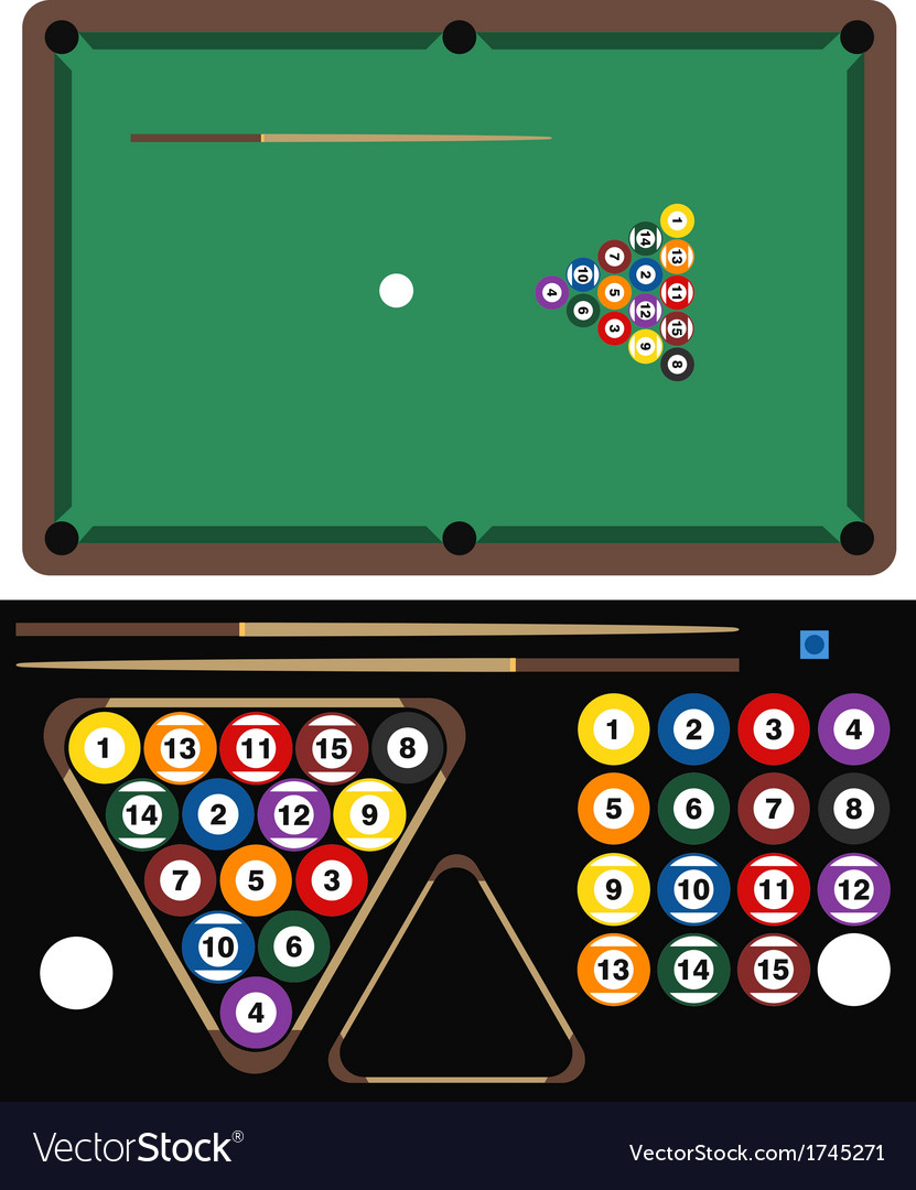 Pool game Royalty Free Vector Image - VectorStock