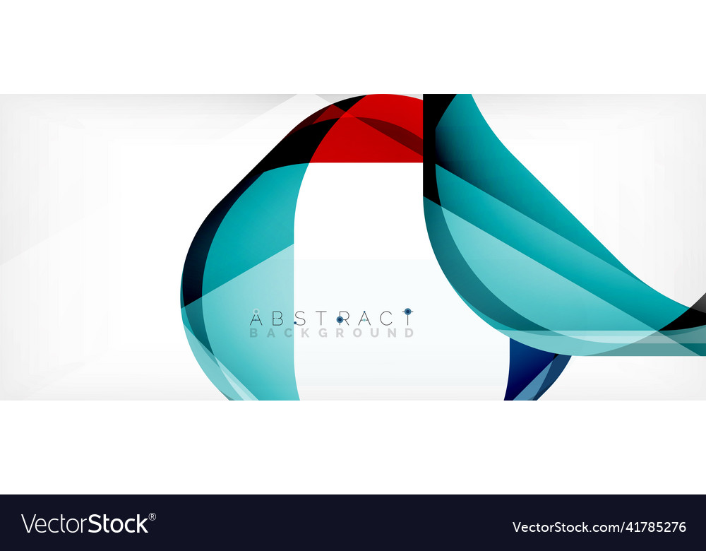 Abstract square shape with overlapping waves Vector Image