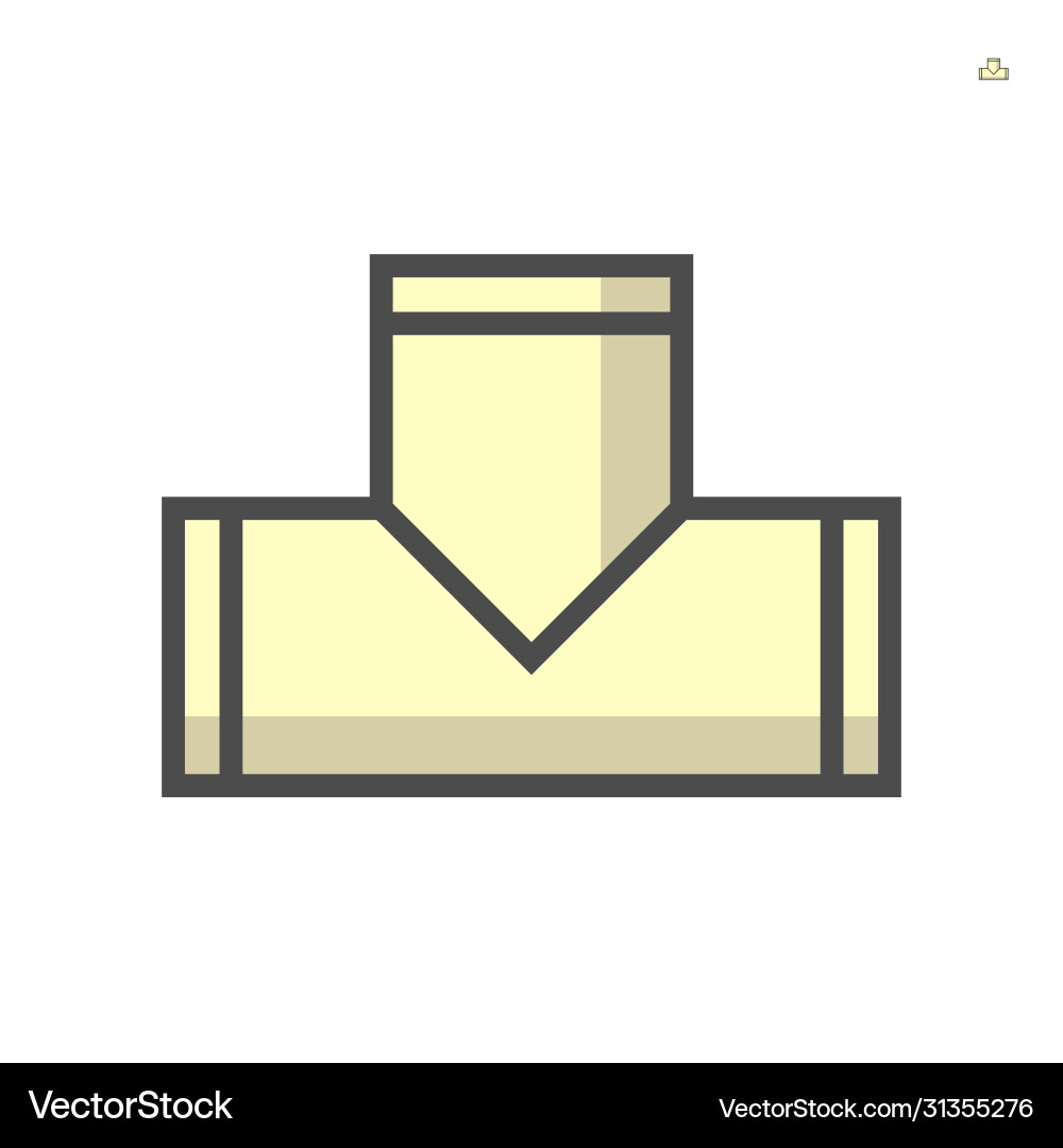 Air duct pipe icon design 64x64 pixel perfect Vector Image