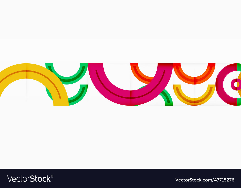 Circles are arranged in a grid pattern abstract Vector Image