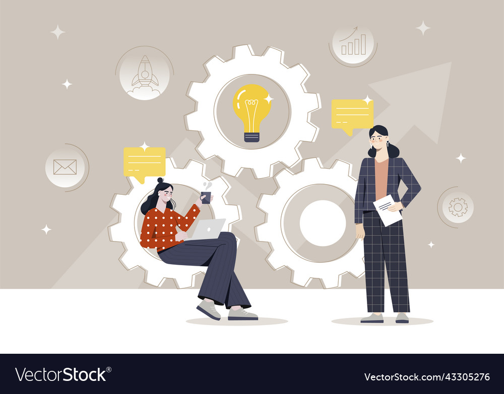 Creative thinking concept Royalty Free Vector Image