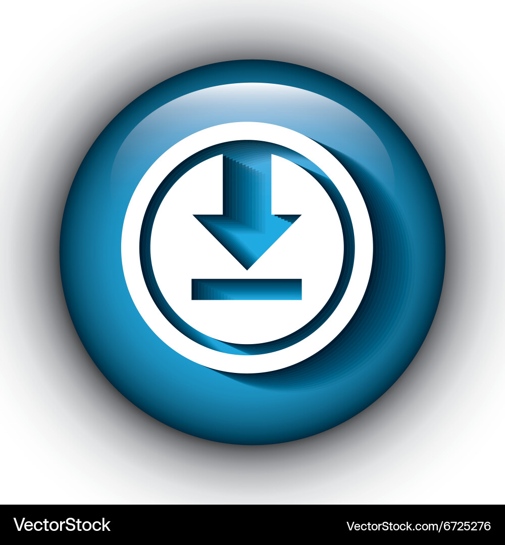 Download icons and buttons graphic Royalty Free Vector Image